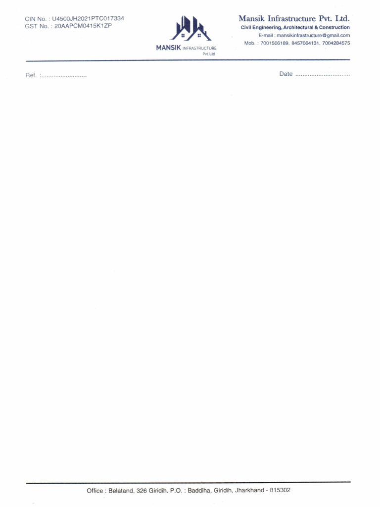 Mansik Infrastructure Pvt. Ltd. | PDF