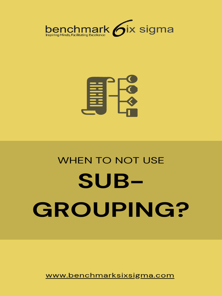 When To Not Use Subgrouping | PDF | Standard Deviation