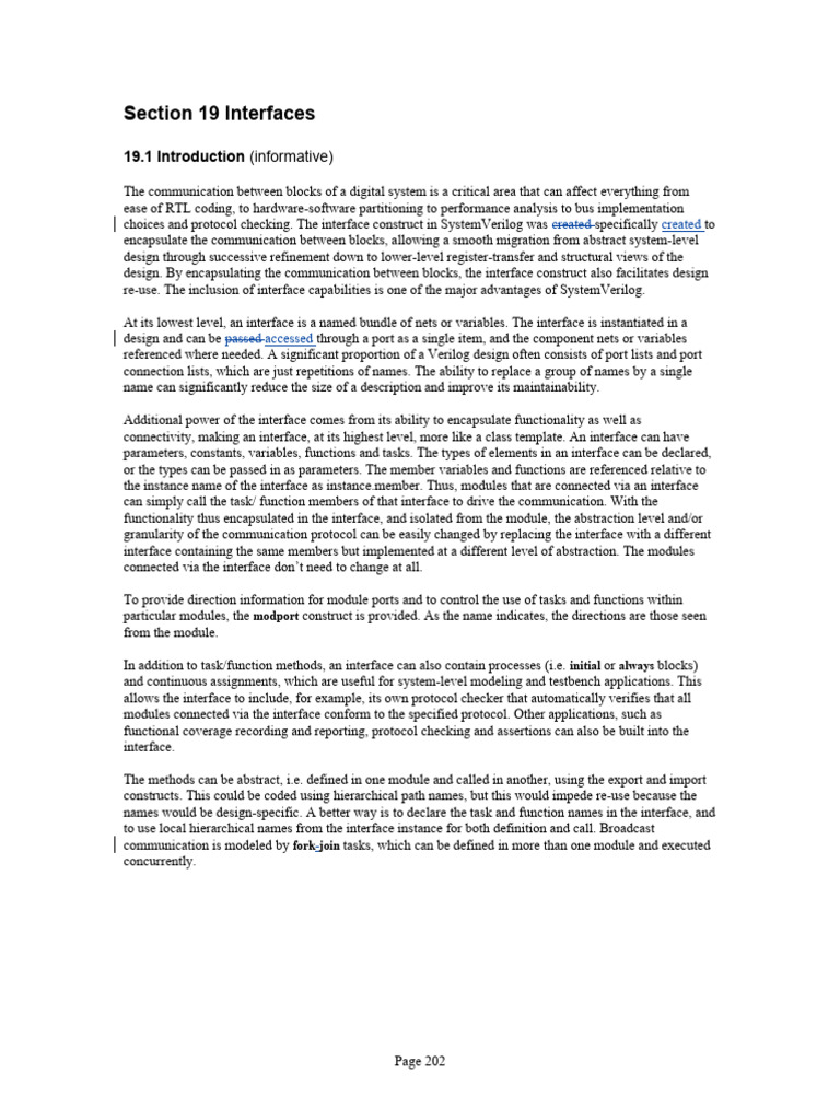 SystemVerilog Interface Overview | PDF | Interface (Computing) | Method (Computer Programming)