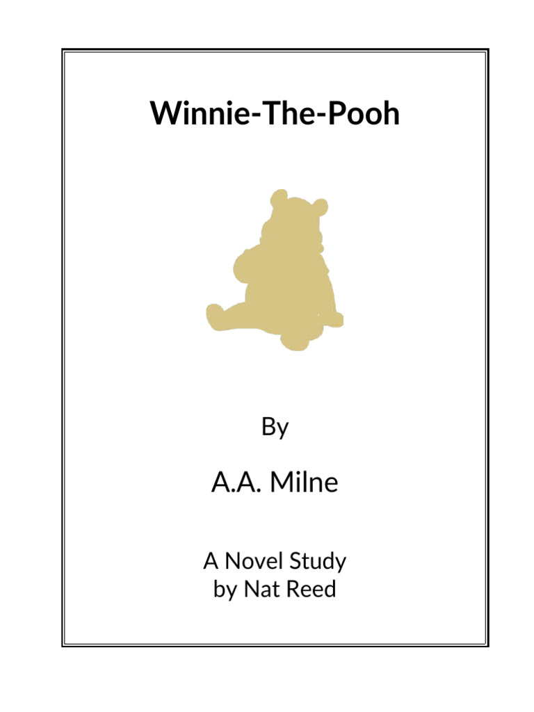 Winnie_The_Pooh_Novel_Study_Preview | PDF | Winnie The Pooh | Linguistics