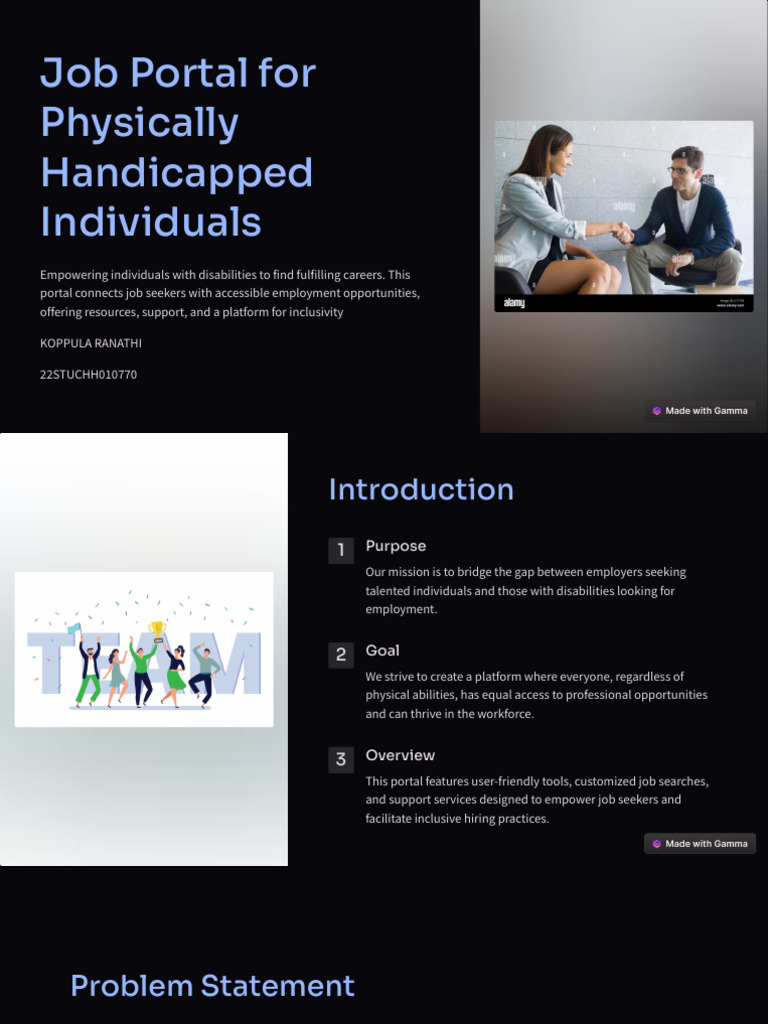 Project Presentation 1 Pdf Accessibility Disability