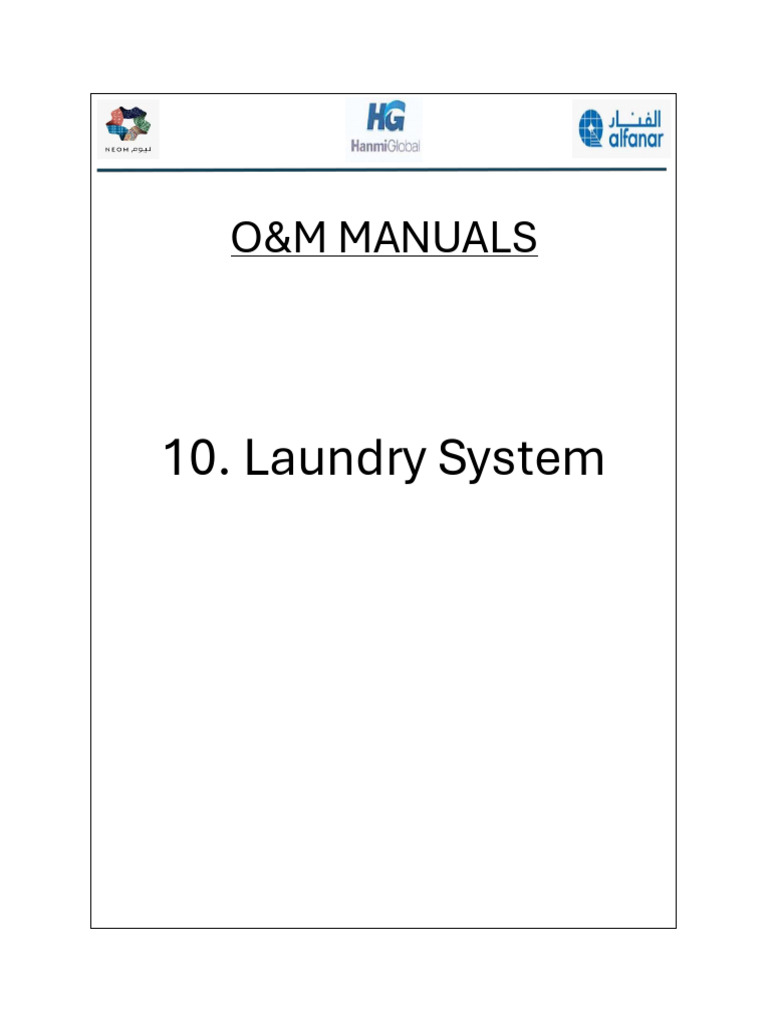 Laundry System O&M Manual | PDF | Clothes Dryer | Laundry