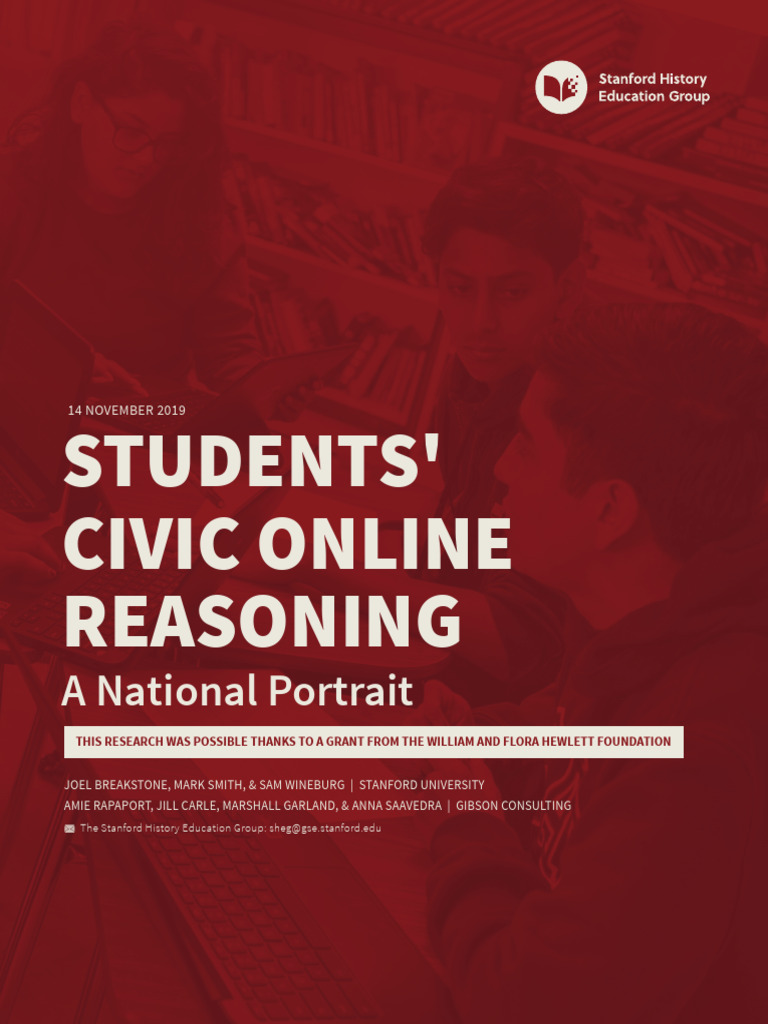 Source 4 Civic Online Reasoning National Portrait | PDF | Race And ...