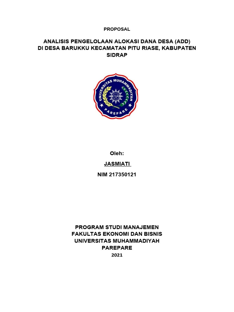 Proposal Besar Ami | PDF