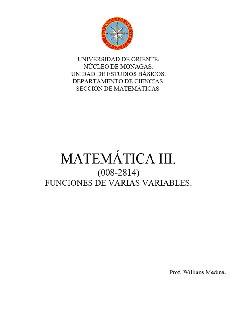 06 Funciones de Varias Variables. | PDF | Tangente | Vector Euclidiano
