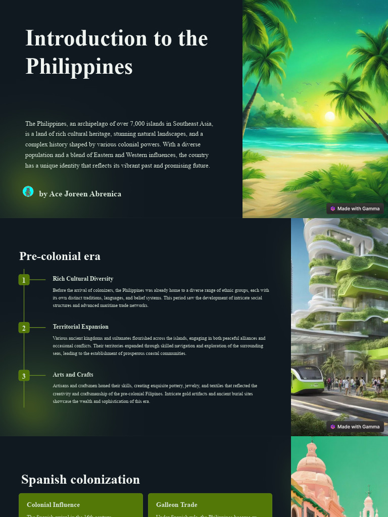 Introduction To The Philippines | PDF | Philippines | Spanish Empire