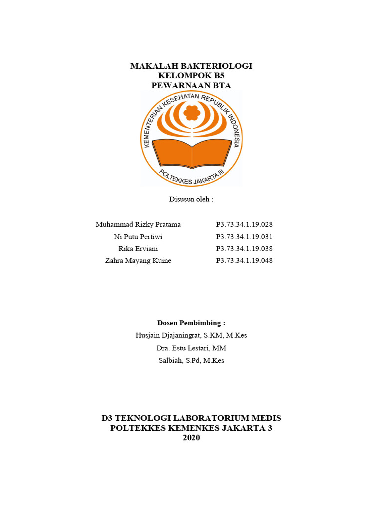 Pewarnaan BTA: Prosedur dan Teknik | PDF | Pengembangan Diri ...