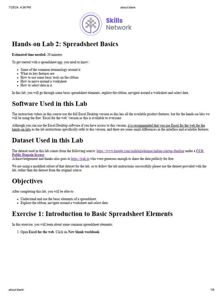 Spreadsheet Basics Pdf Microsoft Excel Application Software