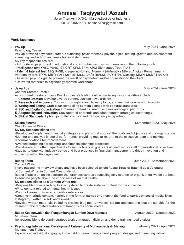 Resume Annisa' Taqiyyatul 'Azizah | PDF | Social Media | Popular Culture & Media Studies