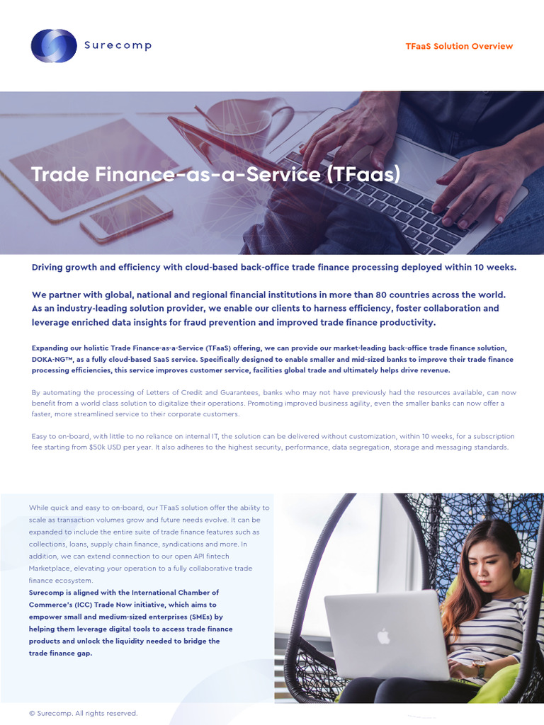 Surecomp-TFaaS-Solution-Overview | PDF | Cloud Computing | Banks