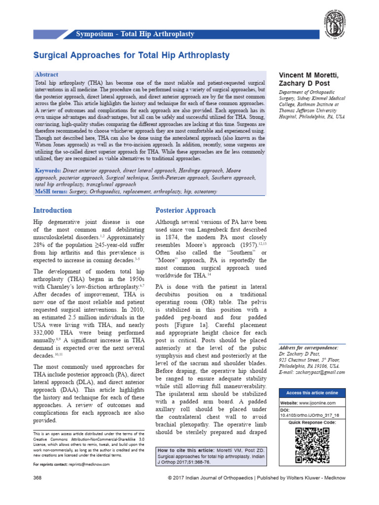 Hip Approaches | PDF | Hip | Pelvis