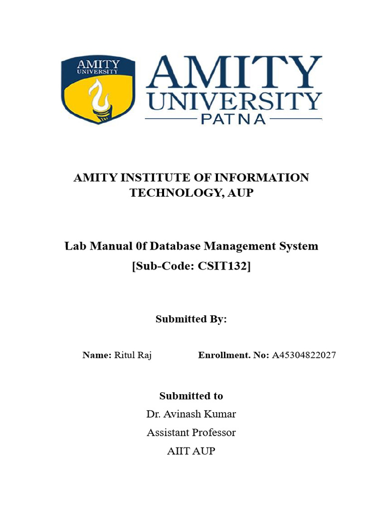 Cover Dbms | PDF | Computers