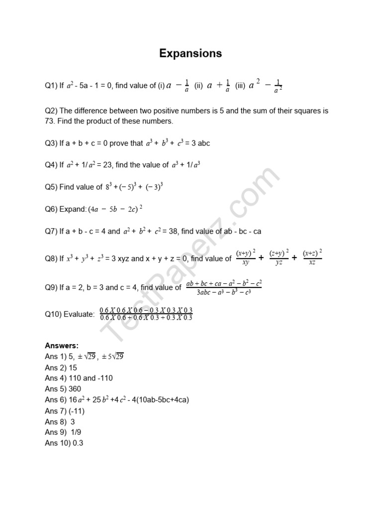 Expansion Sheet 2 | PDF