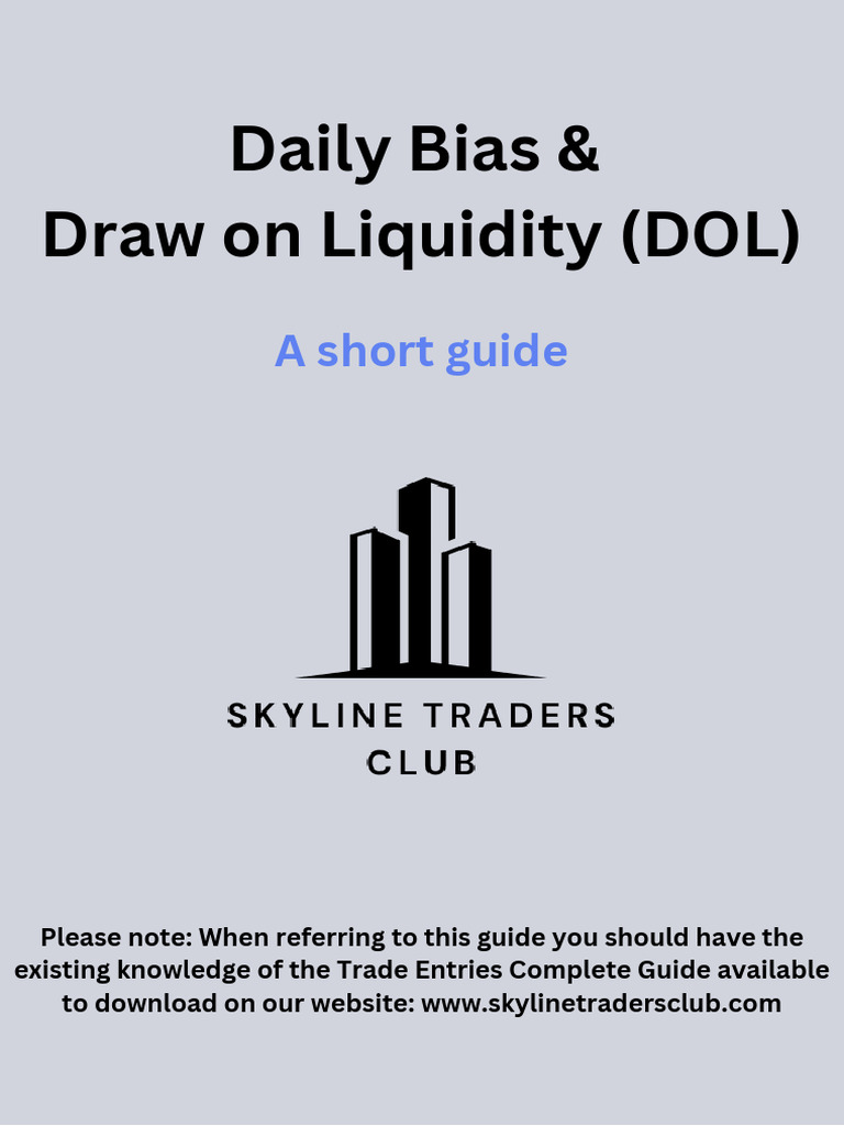 Daily Bias & Draw on Liquidity Guide | PDF | Market Trend | Market ...