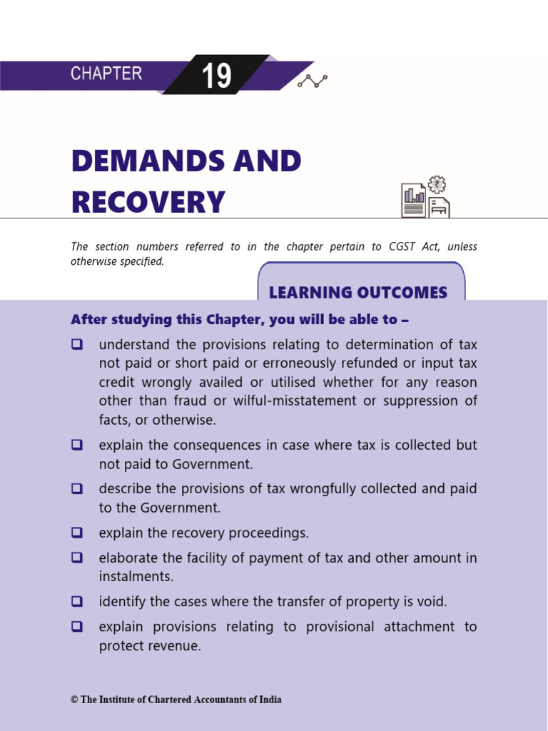 Chapter 19 Demands and Recovery | PDF | Taxes | Tribunal