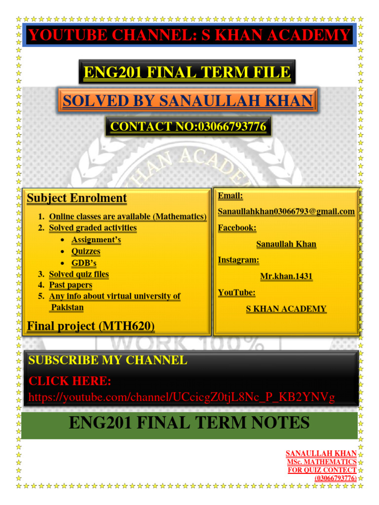 Eng201 By S Khan Academy Pdf