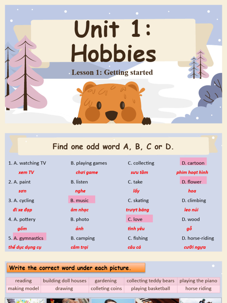 G7 Unit 1 Lesson 1 | PDF | Hobbies G7 Unit 1 Lesson 1 | PDF | Hobbies