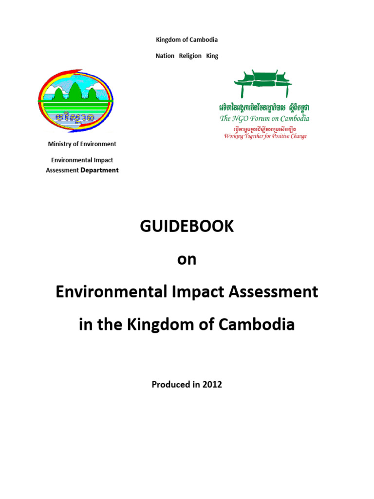 Guidebook On EIA in Cambodia | PDF | Environmental Impact Assessment | Environment