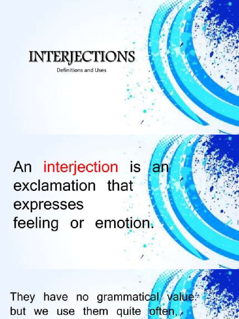 Interjections | PDF