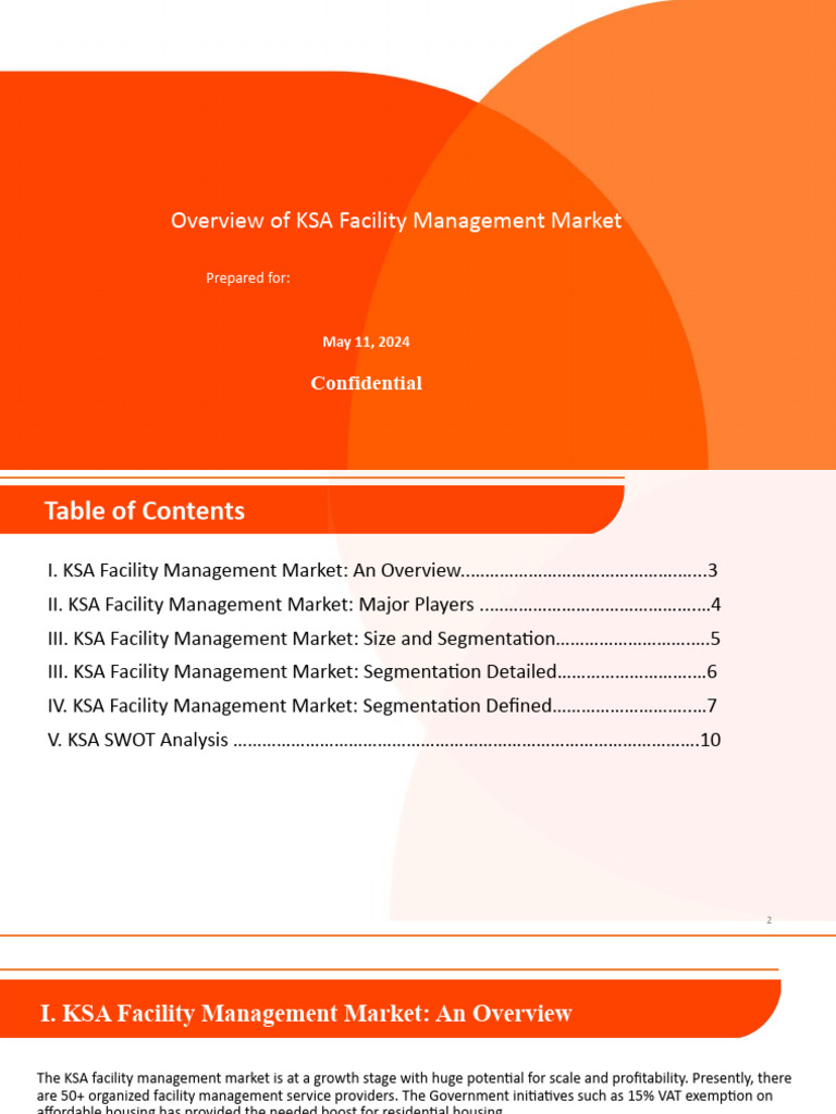 KSA Facility Management Market Overview | PDF | Outsourcing | Saudi Arabia