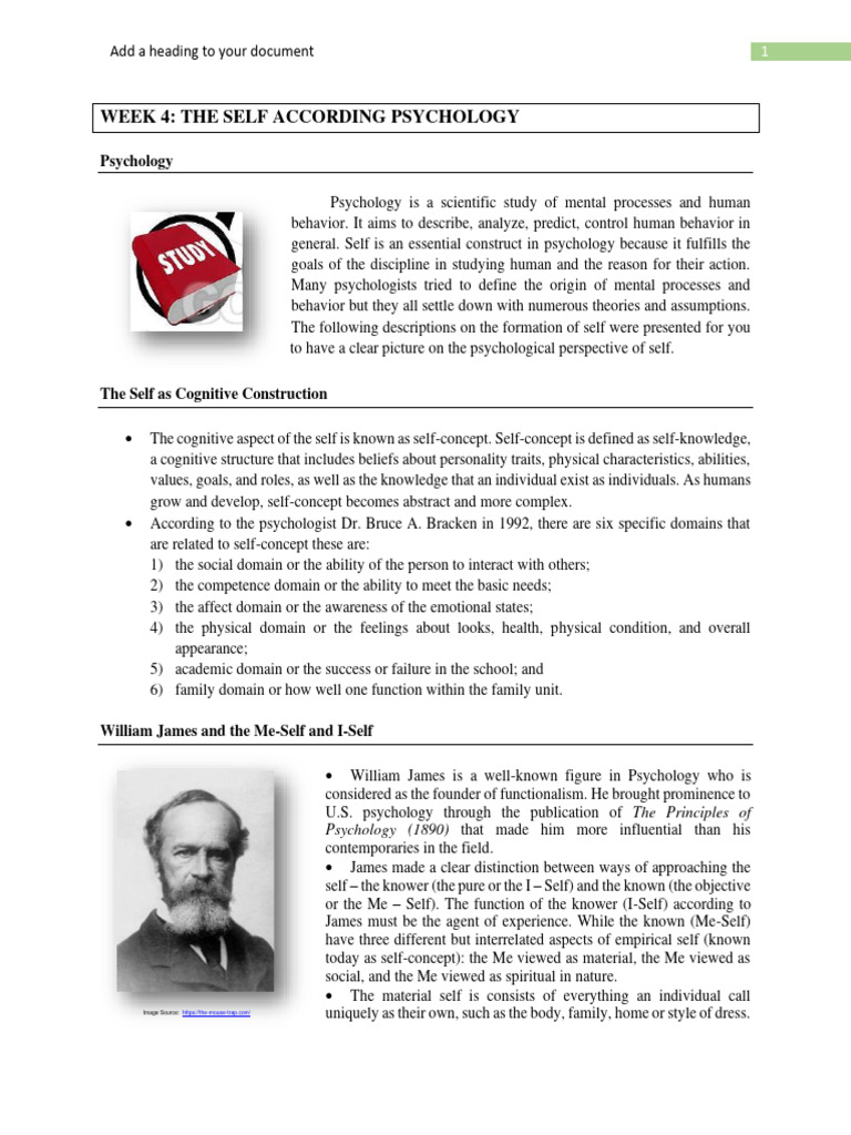 Week 3 - The-Self-According-to-Anthropology-and-Sociology | PDF | Self Concept | Self Efficacy