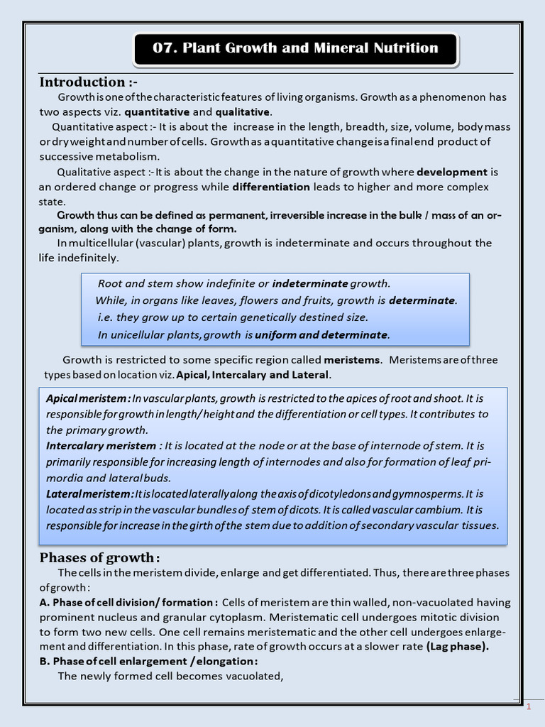 Plant Growth | PDF | Auxin | Plant Hormone