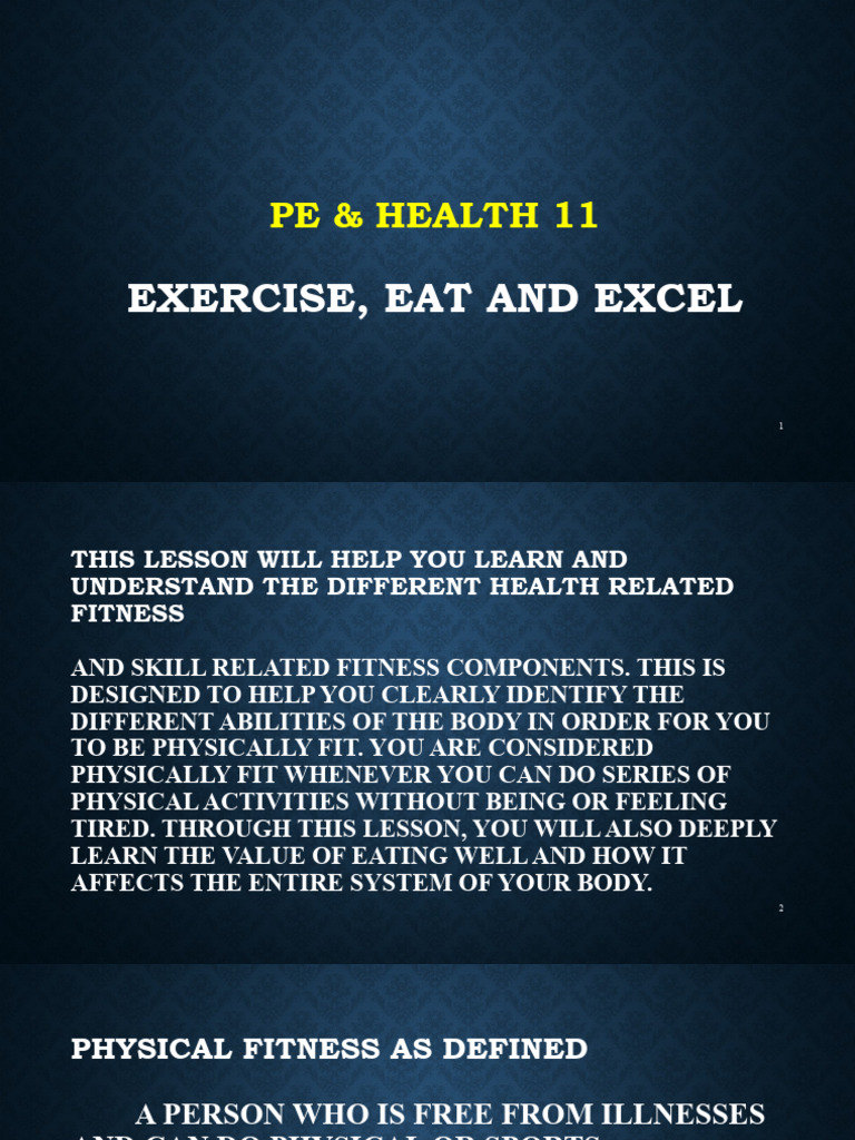PE HEALTH 11 Autosaved | PDF | Physical Fitness