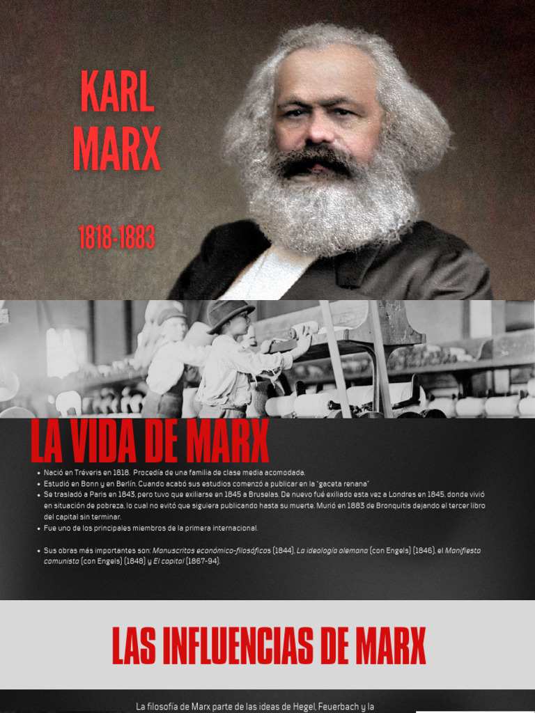Presentación Marx | PDF | La teoría de la alienación de Marx | Karl Marx