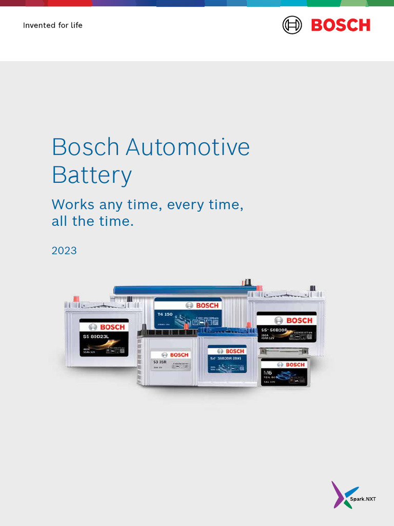 Bosch Batteries | PDF | Motor Vehicle | Vehicles