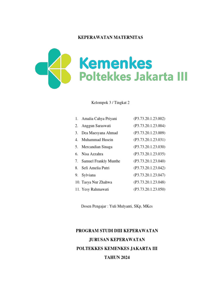 Kelompok 3 Kep Mater. | PDF | Pengembangan Diri | Kesehatan Holistik