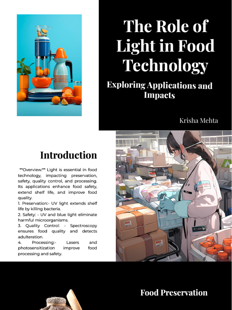 Slidesgo Shedding Light On Food Technology 20240522164713uYcR | PDF ...