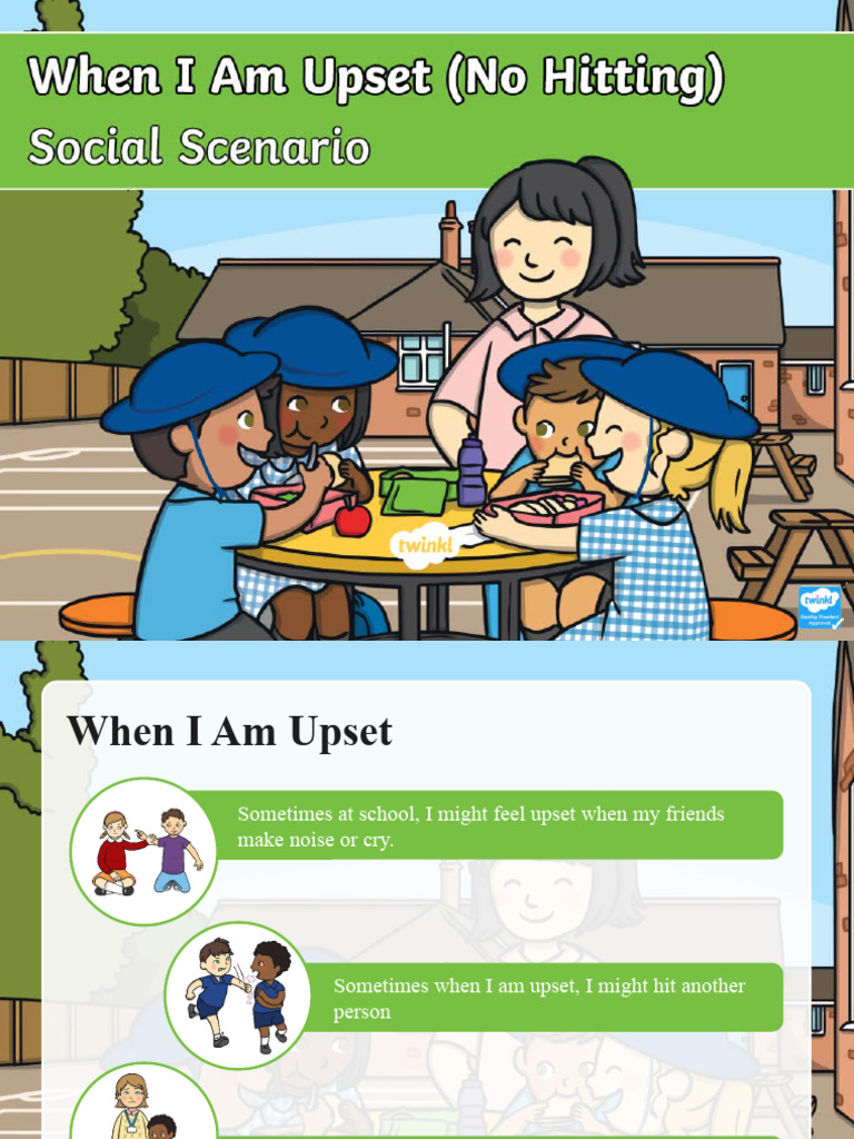 Social Story - Safe Hands (No Hitting) | PDF | Wellness | Lifestyle