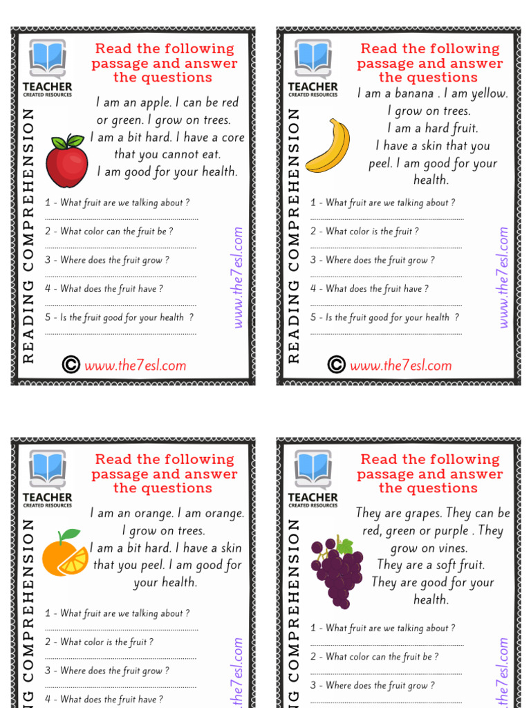 Read The Following Passage and Answer The Questions Read The Following ...