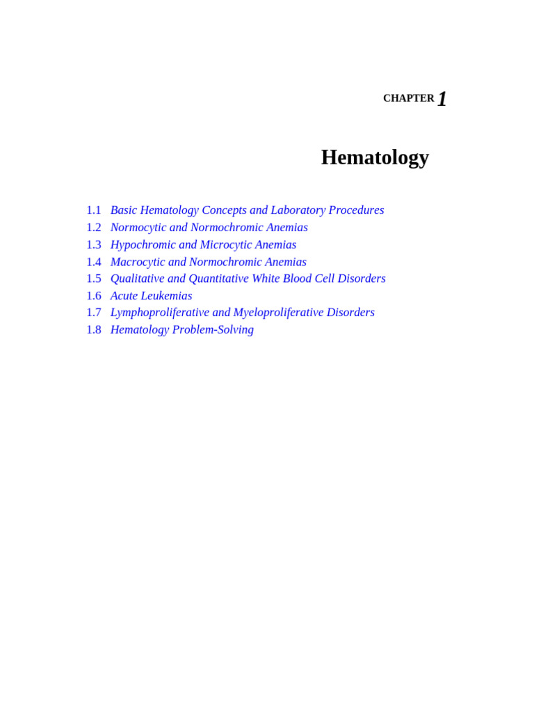Hema Compiled Part 1 | PDF | Anemia | Red Blood Cell