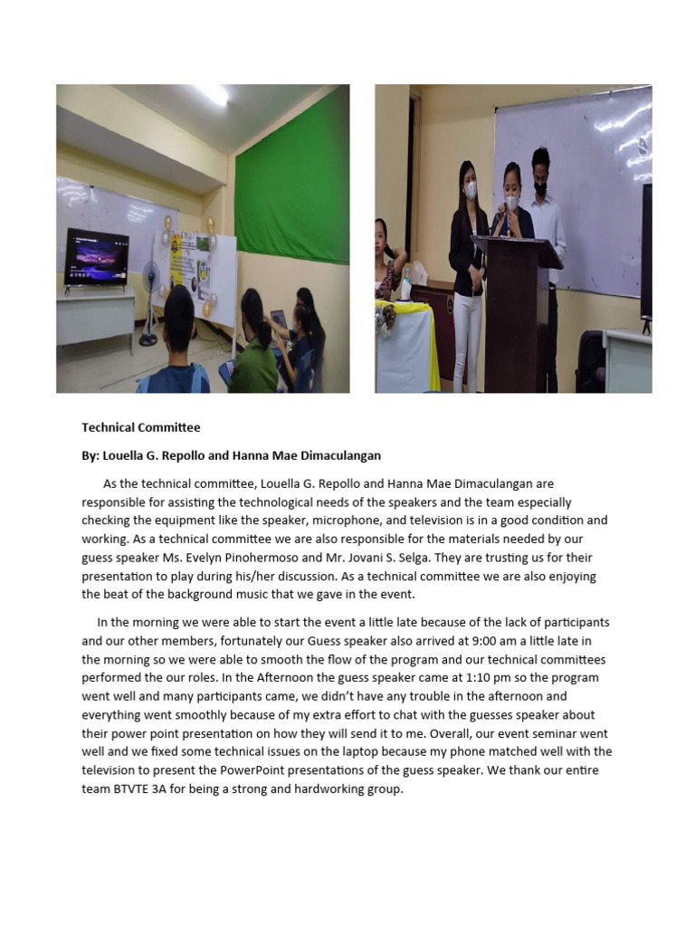 3A Technical Committee Repollo | PDF