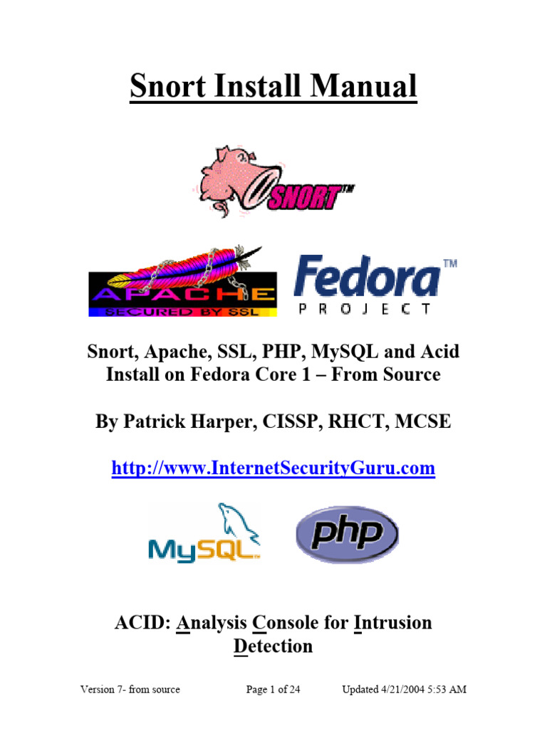 Snort SSL Acid FC1 From Source | PDF | Computing | Software