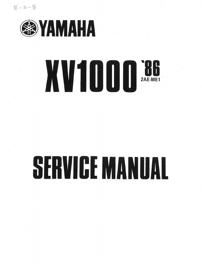 XV1000 Virago SM 2AE | PDF