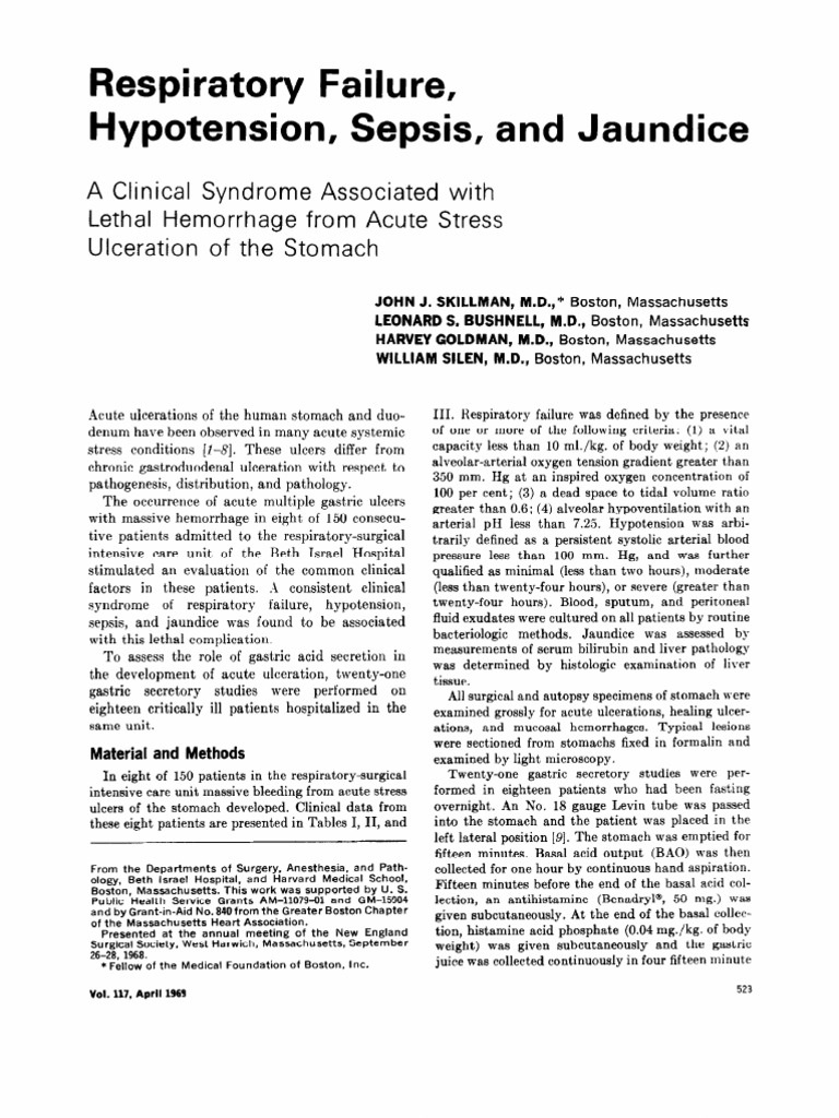 01 - Respiratory Failure - Hypotension - Sepsis - and Jaundice | PDF ...
