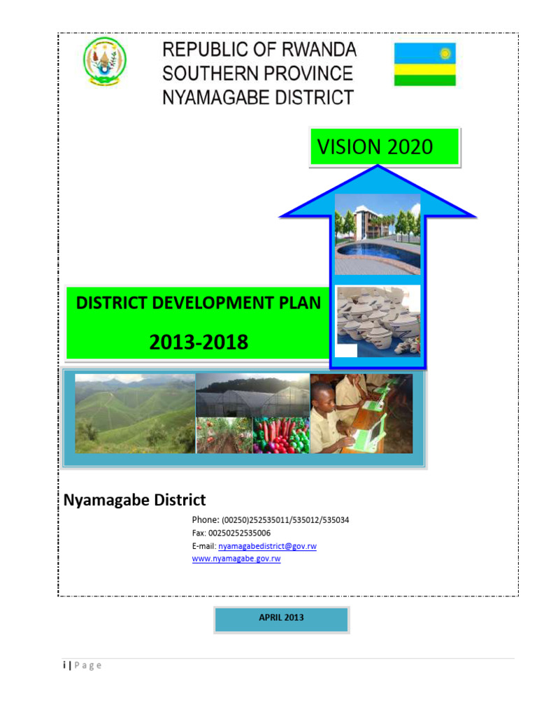 Nyamagabe District Development Plan 2013-2018 | PDF | Agriculture ...