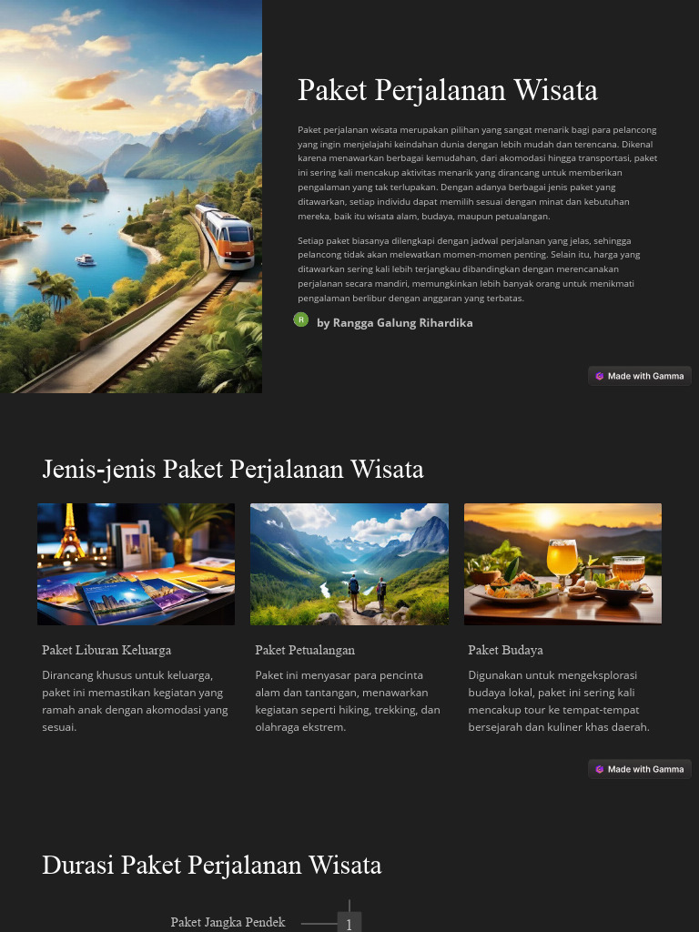 Paket Perjalanan Wisata | PDF
