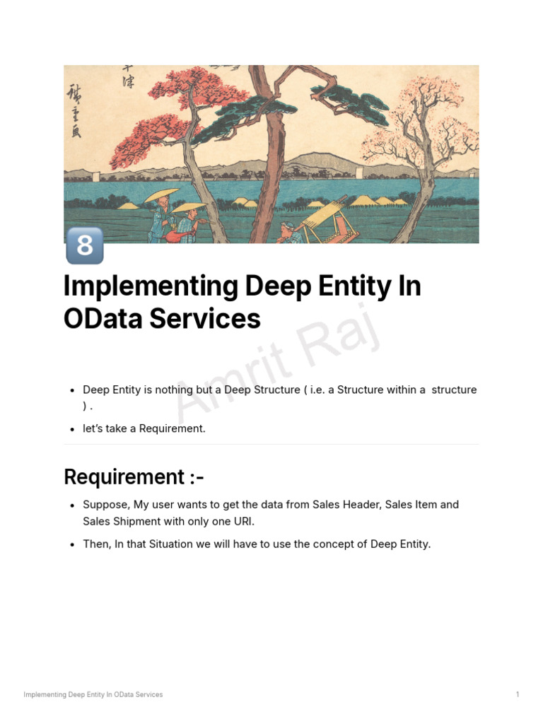 Implementing Deep Entity in OData Services | PDF | Information Technology | Software