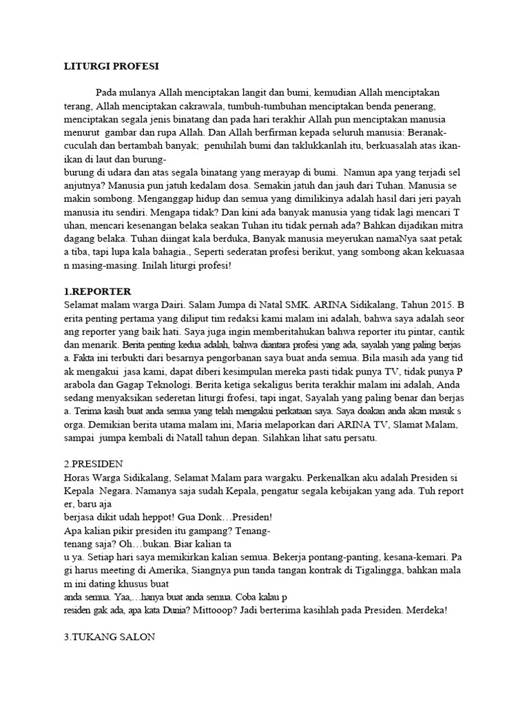 Liturgi Profesi | PDF