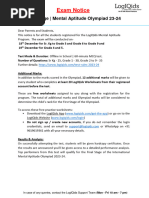 LogIQids Results Declaration Circular | PDF | Career & Growth