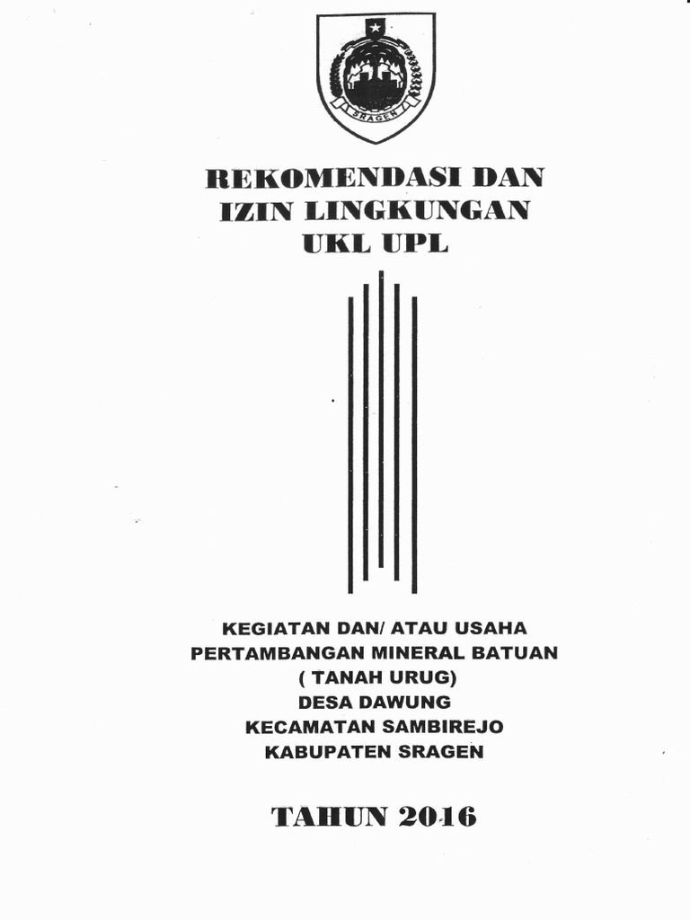 Rekom Dan Ijin Ukl Upl | PDF