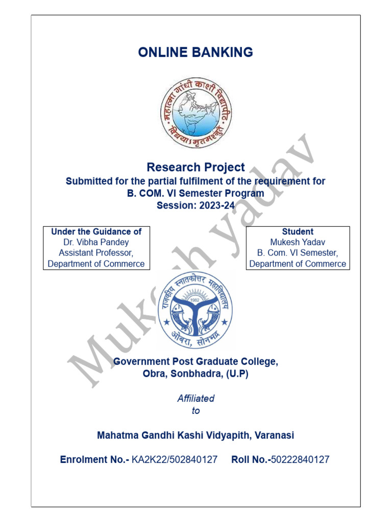 Mukesh Yadav Project | PDF | Service Industries | Economies