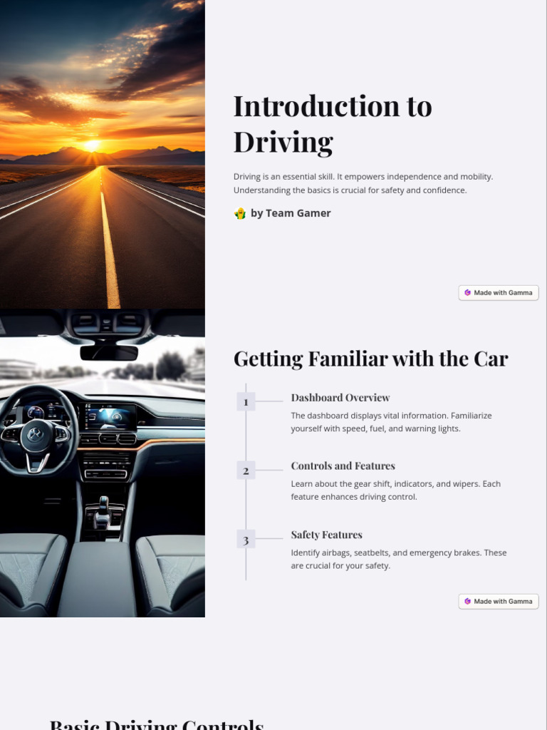 Beginner's Guide to Safe Driving | PDF
