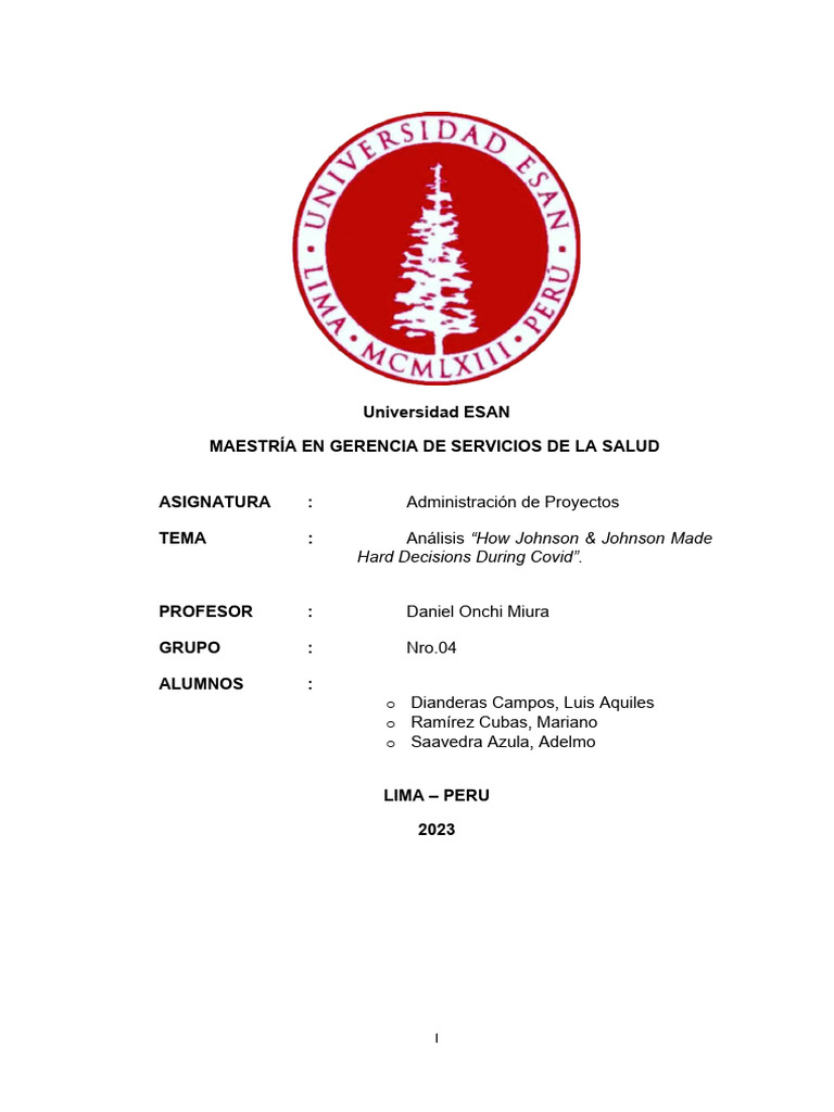 Grupo 4 Caso Johnson & Johnson | PDF | VIH | Medicamentos con receta