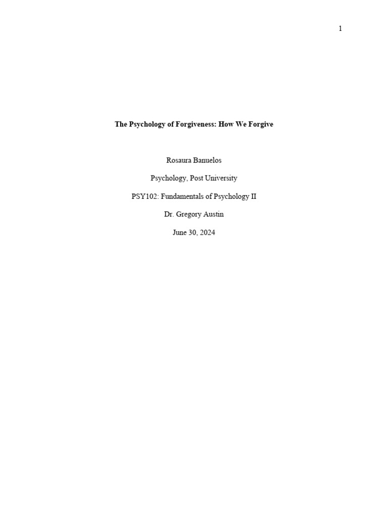 Types of Forgiveness Explained | PDF | Forgiveness | Emotions