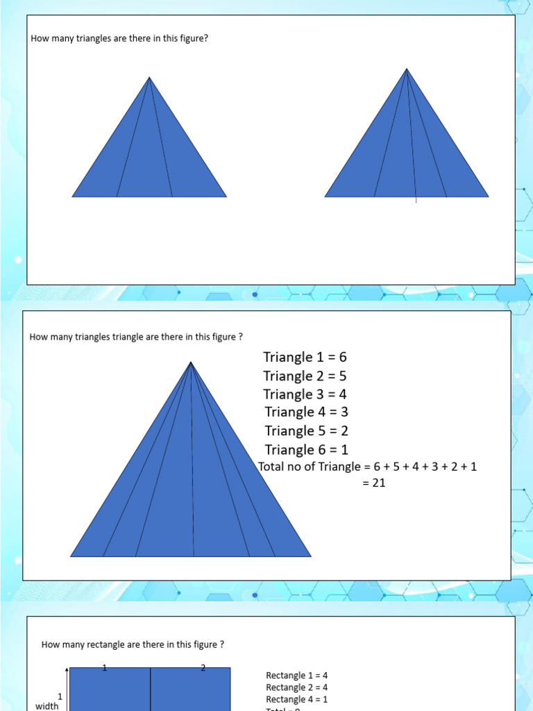 Counting of 2D Shape | PDF | Triangle | Rectangle