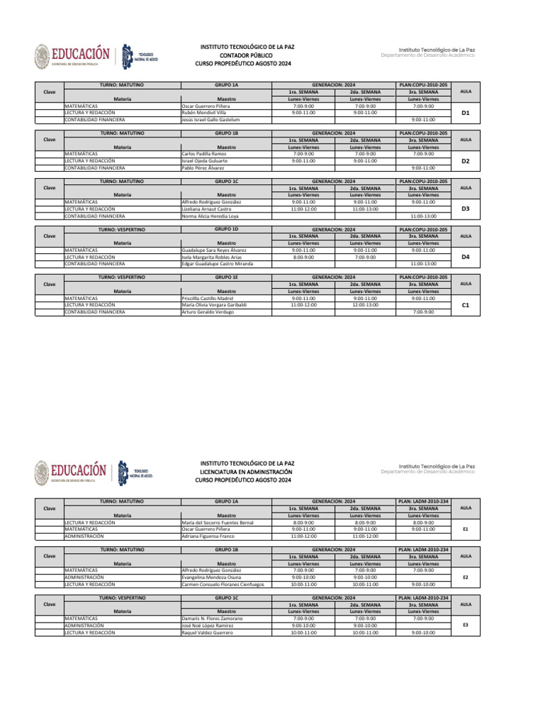 Cursos Propedeuticos Agosto 2024 | PDF